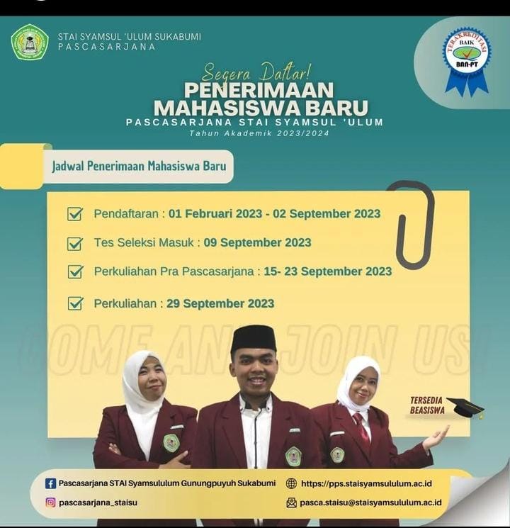 TELAH DIBUKA PENERIMAAN MAHASISWA BARU PROGRAM PASCA SARJANA STAI ...