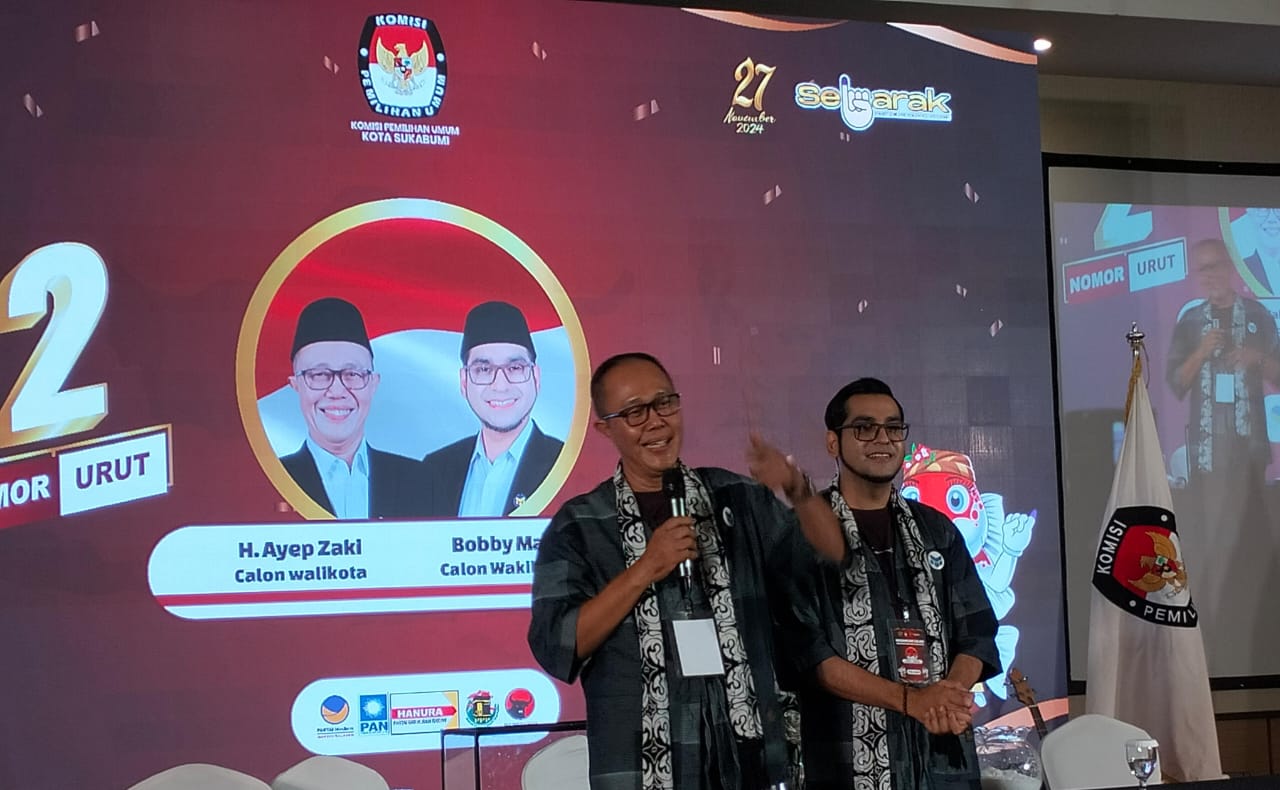 Ayep Zaki dan Bobby Maulana Pasangan Calon Walikota dan Wakil Walikota Sukabumi Nomor Urut 2 ...