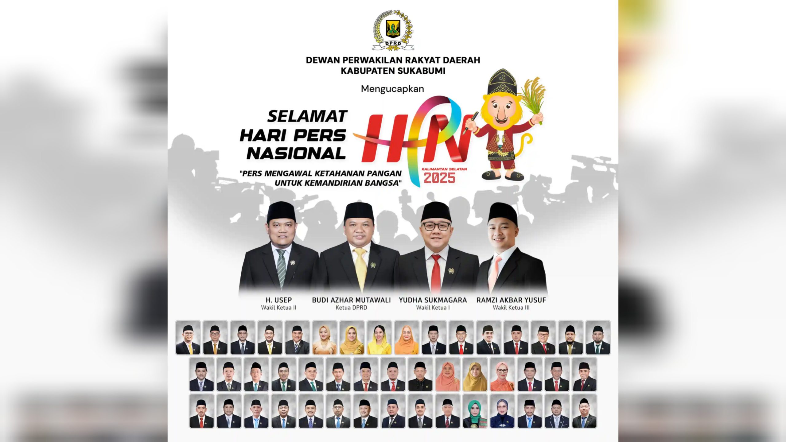 DPRD Kabupaten Sukabumi Mengucapkan Selamat Hari Pers Nasional (HPN) Tahun 2025 – Elmitra 95 FM ...