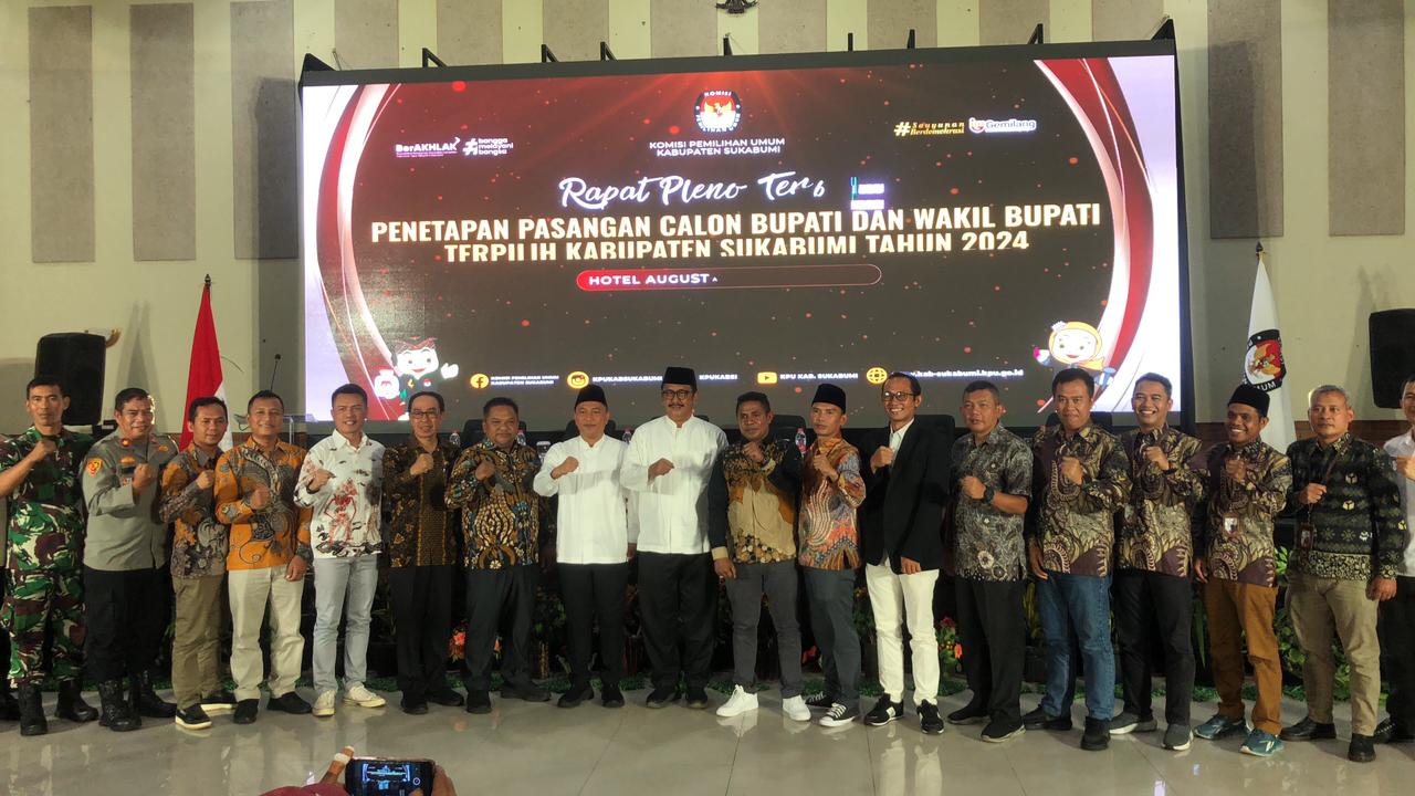 KPU Kabupaten Sukabumi Tetapkan Asep Japar-Andreas sebagai Bupati dan Wakil Bupati Terpilih ...